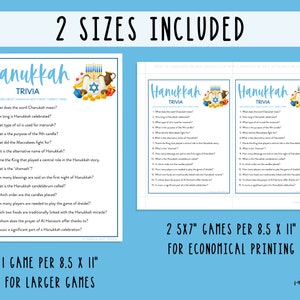 Hanukkah Trivia Party Games | Chanukah Celebration Games | Festival of ...