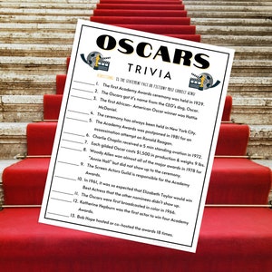 Oscars Trivia Game | 94th Academy Awards Party Games | Oscars 2022 ...