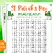 St. Patrick's Day Word Search Game Word Puzzle Irish Game Fun St ...