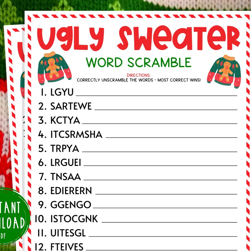Ugly Holiday Sweater - Etsy
