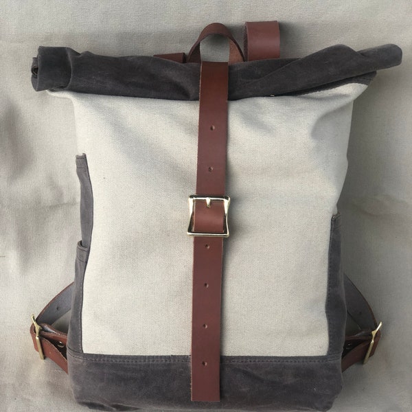 Waxed Canvas Daypack - Etsy