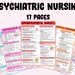 Psychiatric Mental Health Nursing Study Guide, Nursing Notes, Nursing ...