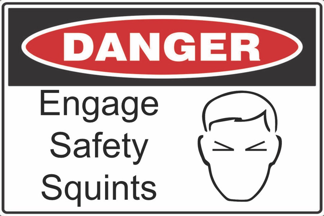 Two Danger Engage Safety Squints Stickers, Decals, Graphic Decals ...