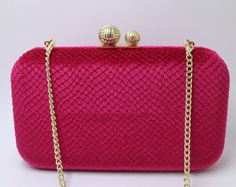 Fuchsia Clutch Bag | Etsy