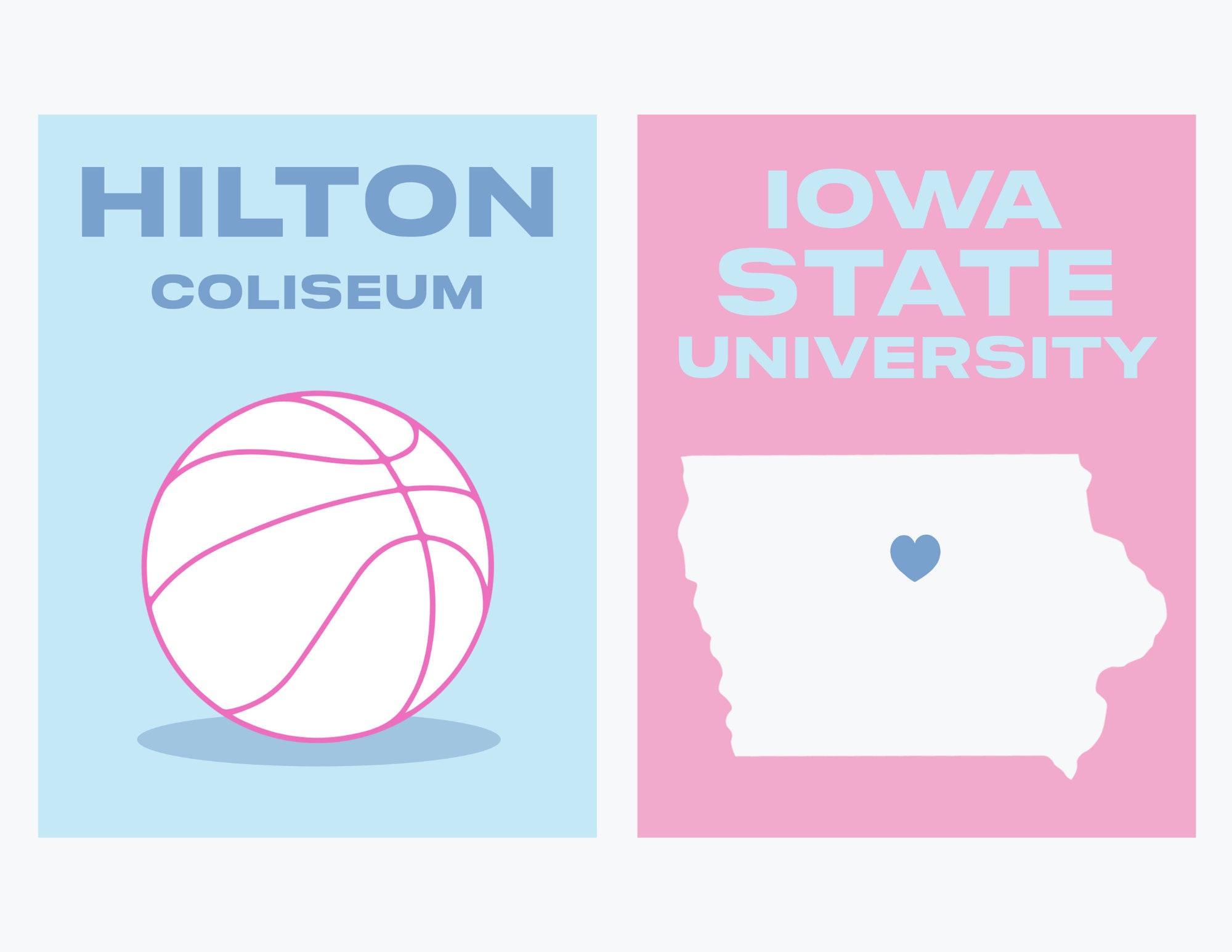 Iowa State University Prints - Set of 12 - Etsy