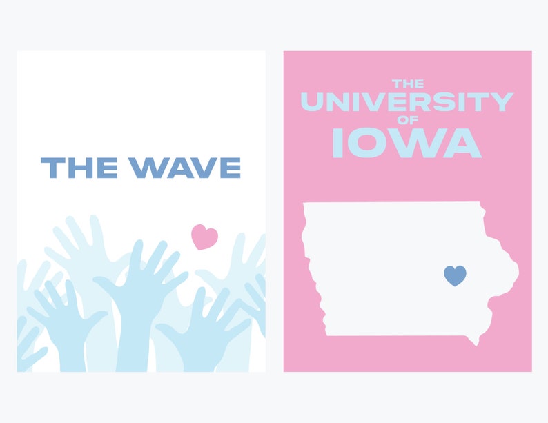 University of Iowa Prints - Set of 12 - Etsy