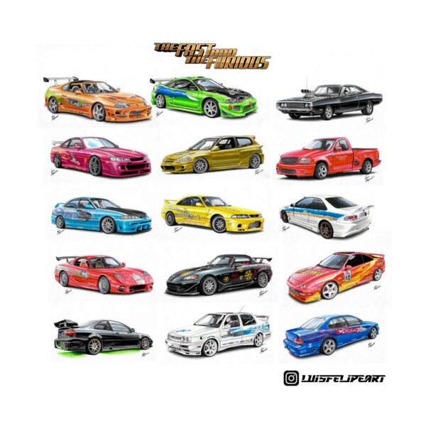 Car Poster Collection - Etsy