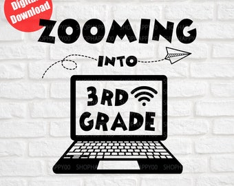 Zooming Into 3rd Grade Svg - Etsy