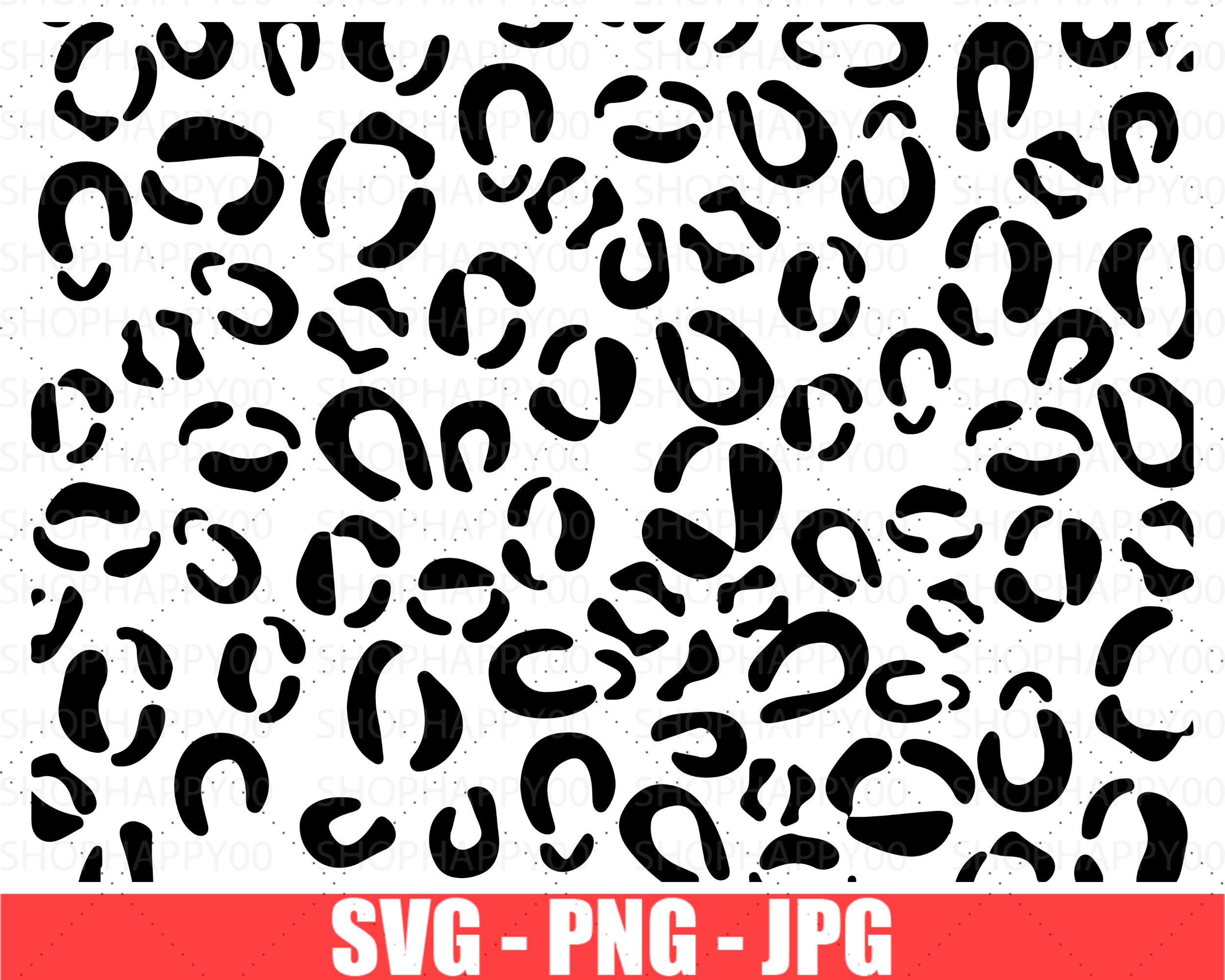 Leopard SVG Leopard Print Svg Animal Print Svg Cut File | Etsy