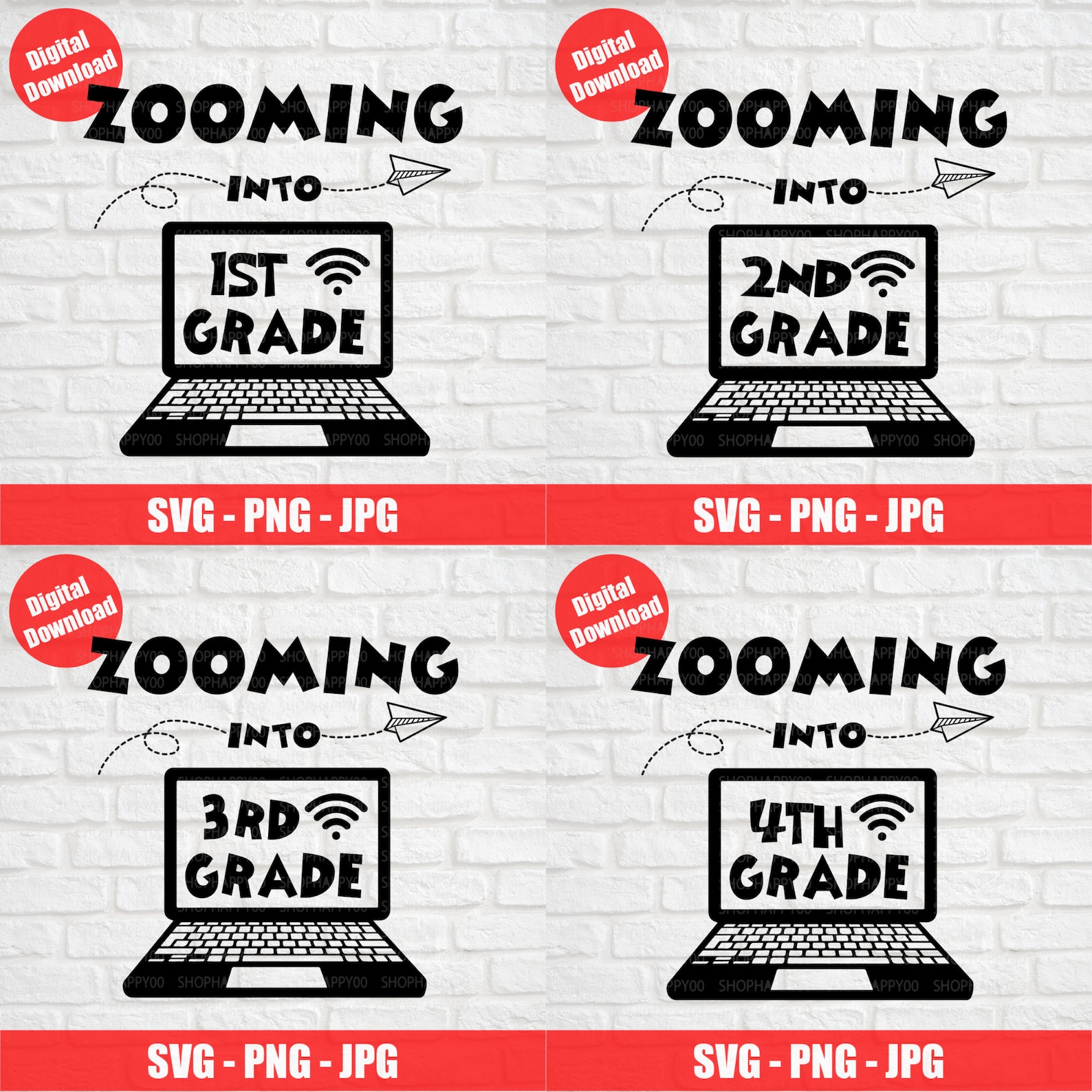 Zooming Into School Bundle Svg 1st Grade Svg 2nd Grade Svg | Etsy
