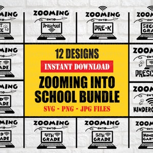 Zooming Into School Bundle Svg 1st Grade Svg 2nd Grade Svg - Etsy