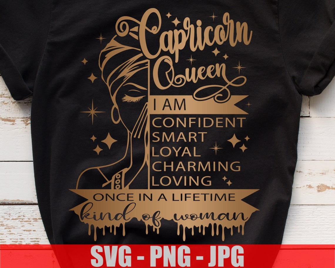 Birthday Queen Svg Capricorn Queen Svg Black Queen Svg Etsy