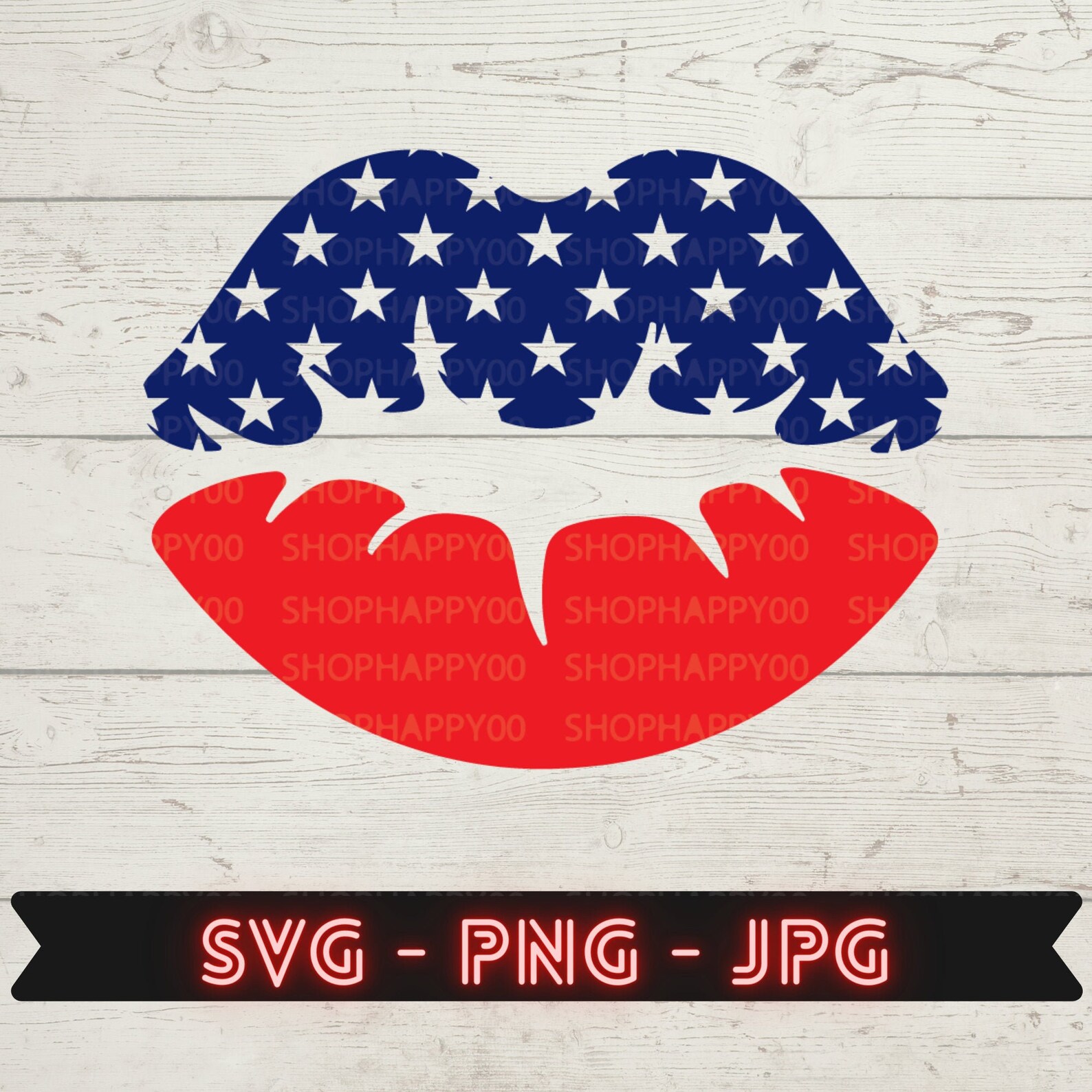 America Kiss SVG 4th of July Svg American Flag Svg American - Etsy