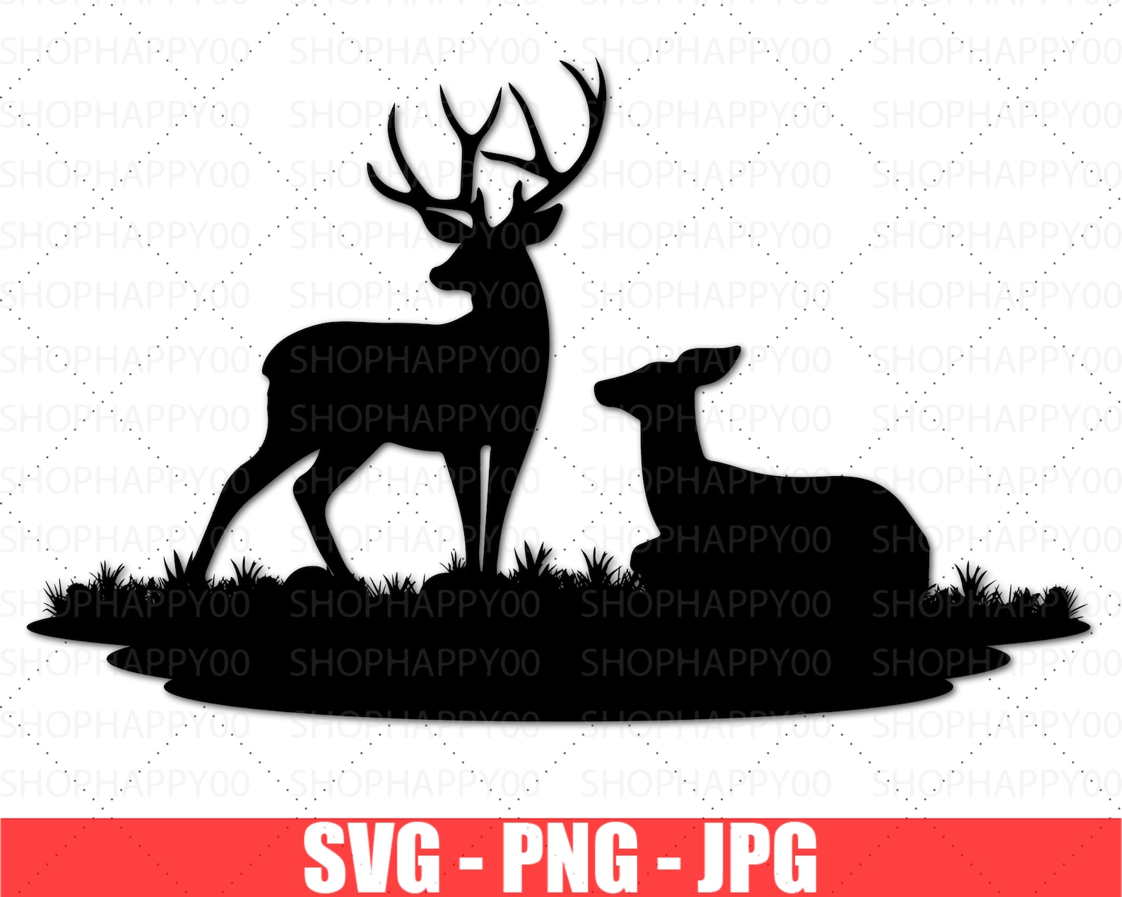 Deer Svg Deer Head Svg Deer Clipart Deer Vector Animal | Etsy