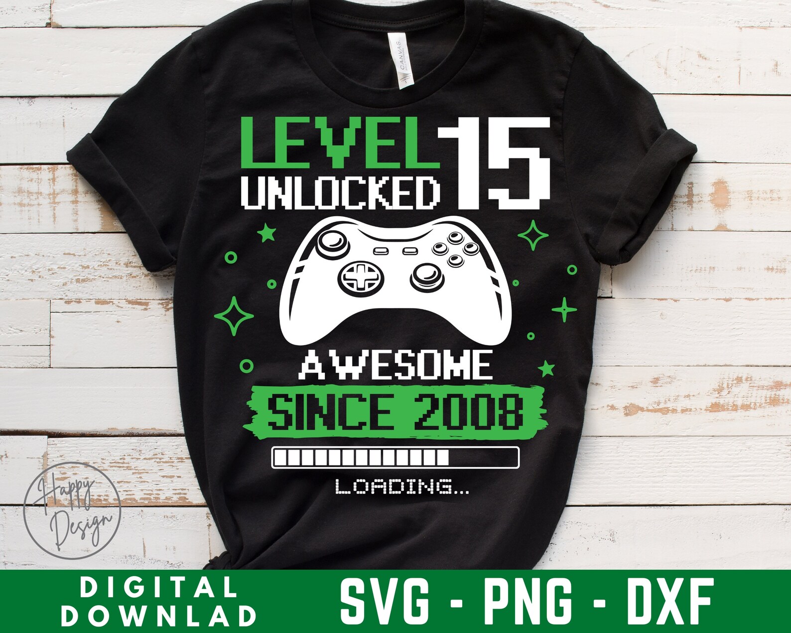 Level 15 Unlocked Svg 15th Birthday Boy Svg 15 Years Old - Etsy