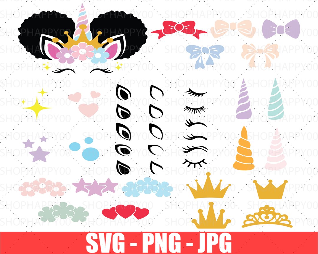 Unicorn Big Bundle SVG, Unicorn Kit SVG, Unicorn Party Svg, Unicorn ...