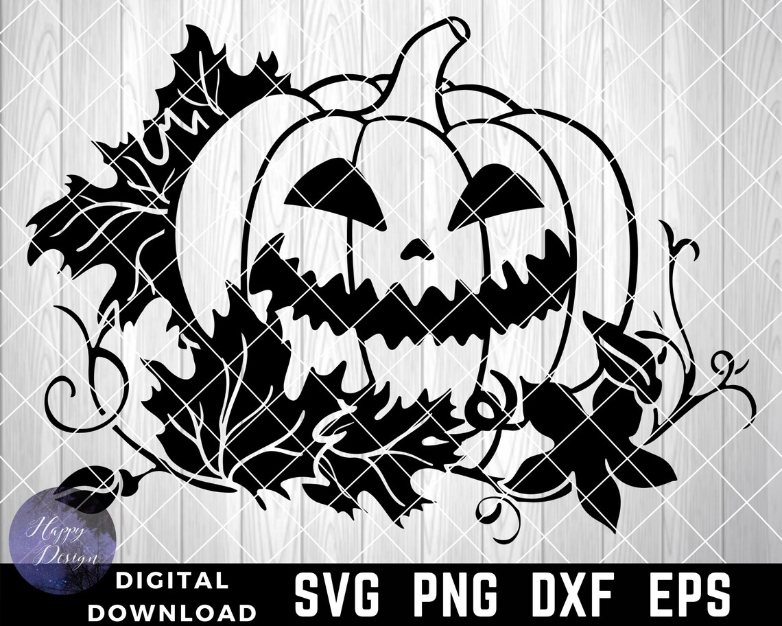 Pumpkin Svg Halloween Pumpkin SVG Halloween Scary Pumpkin | Etsy