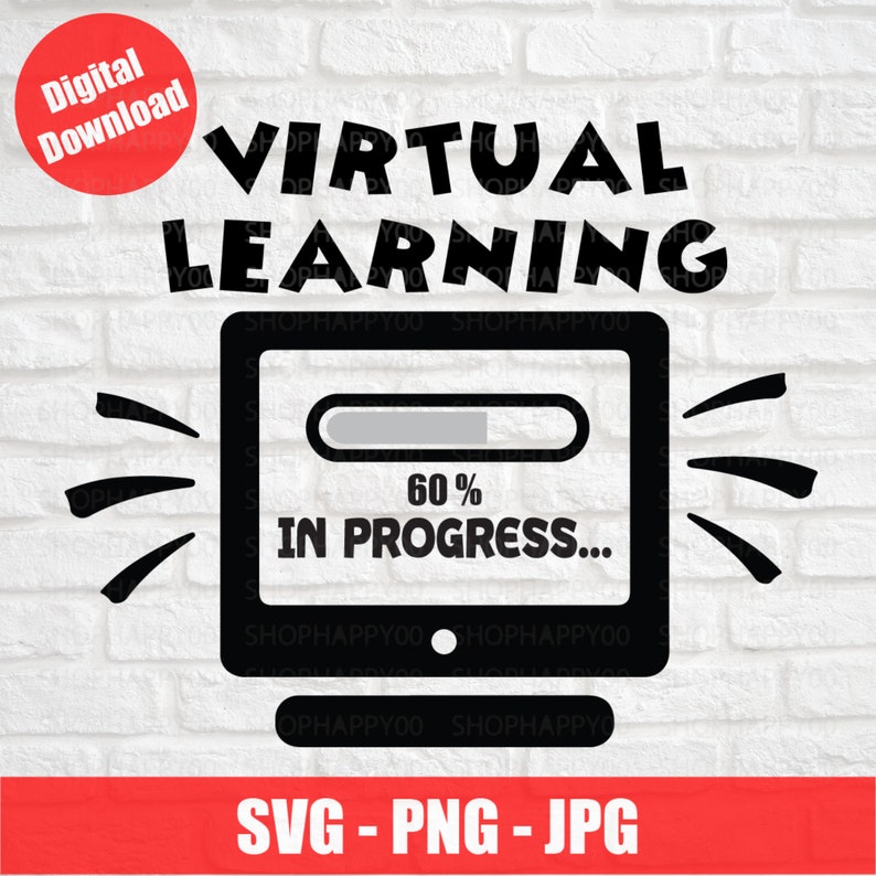 Virtual Learning in Progress Svg Virtual Learning Svg - Etsy