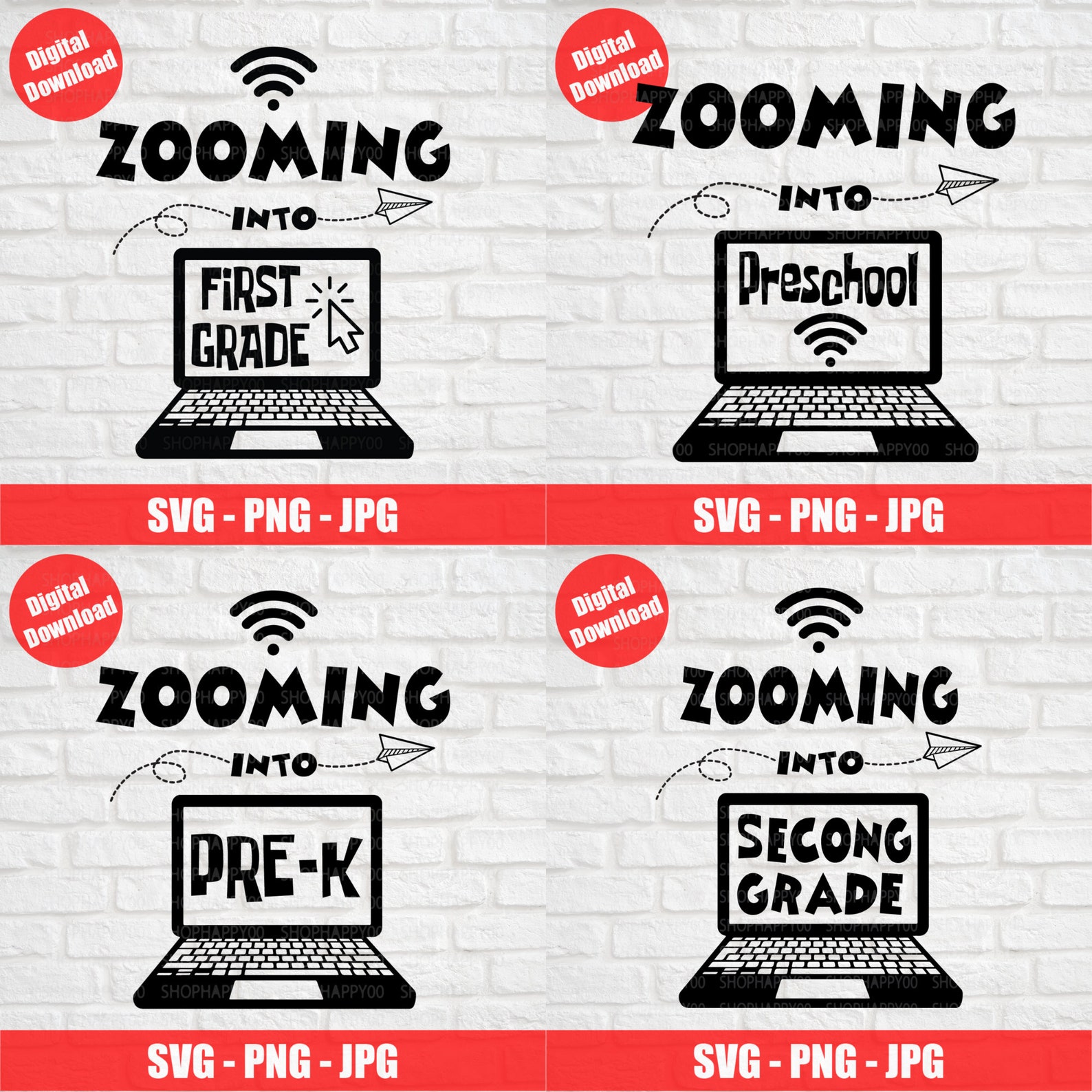 Zooming into school bundle svg 1st grade svg 2nd grade svg | Etsy