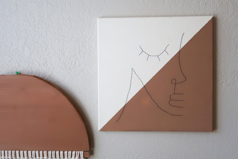 Modern Contemporary Art Simple Home Decor One Line Art | Etsy