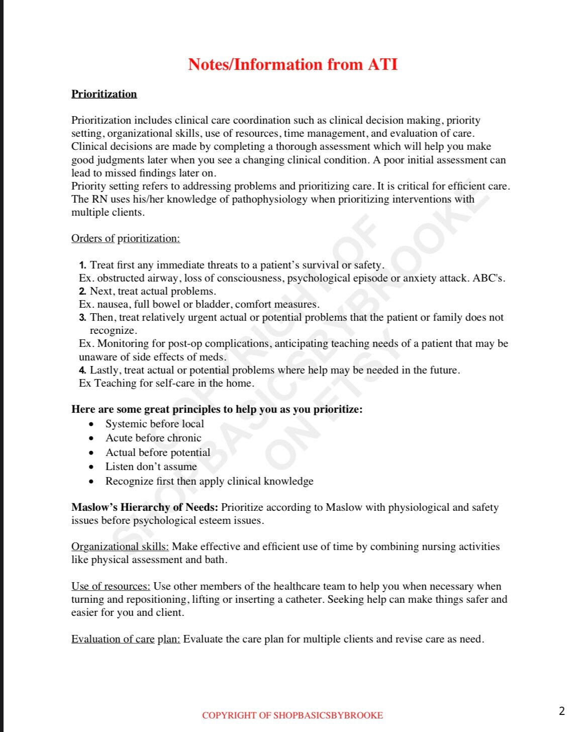 NCLEX Study Guide (150+ Pages of Study Material) for RN & LPN - Etsy