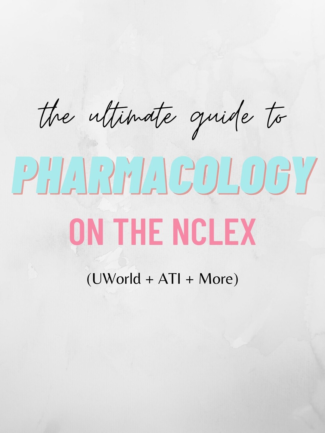 Pharmacology Study Guide for NCLEX-RN (UWORLD + Drug Guide Chart) - Etsy