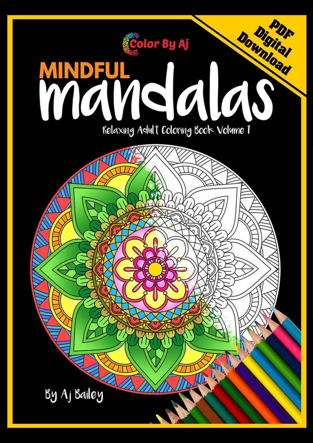 Mindful Mandalas 30 Coloring Pages for Adults Vol. 1, A4 Printable ...