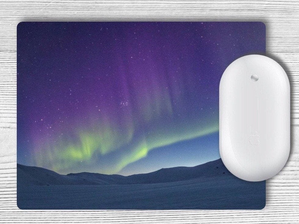 Mouse Pad Northern Lights Aurora Borealis Printed Design Home Office Gift Mouse Mat Aurora ...