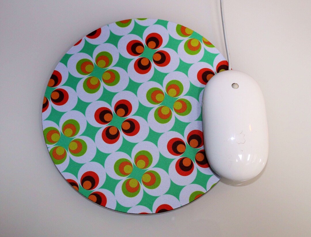 Mouse Pad, Vintage Art Deco Design Printed Mousepad, Optional Coaster ...