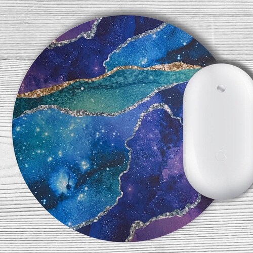 Mouse Pad Galaxy Agate Design Printed Mousepad Optional - Etsy
