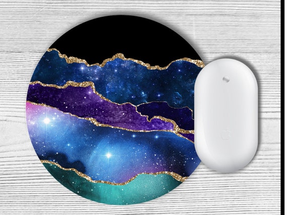 Mouse Pad Galaxy Agate Design Printed Mousepad Optional | Etsy