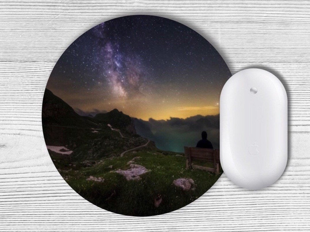 Milky Way Mouse Pad, Landscape Mouse Mat, Printed Design Home Office ...