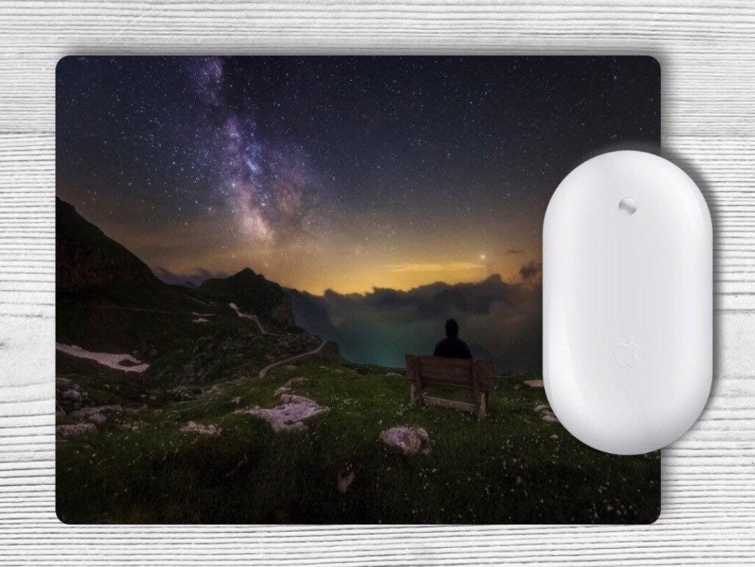 Mouse Pad Milky Way Night Sky Celestial Galaxy Printed Home Office Gift ...