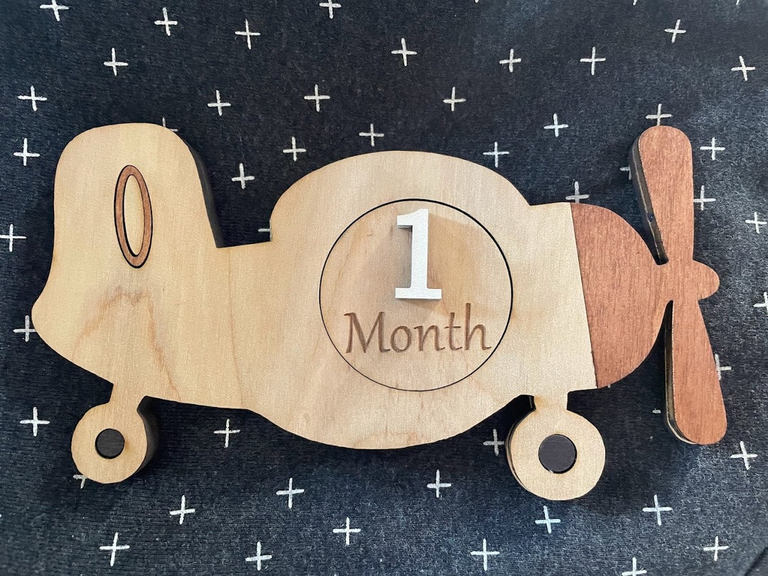Helicopter Baby Monthly Milestone, Baby Photo Prop. - Etsy