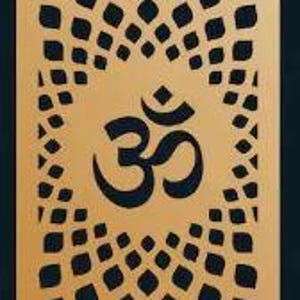 OM Design, Wall Art for Pooja Room– Spiritual Hindu Symbol Wood Wall ...