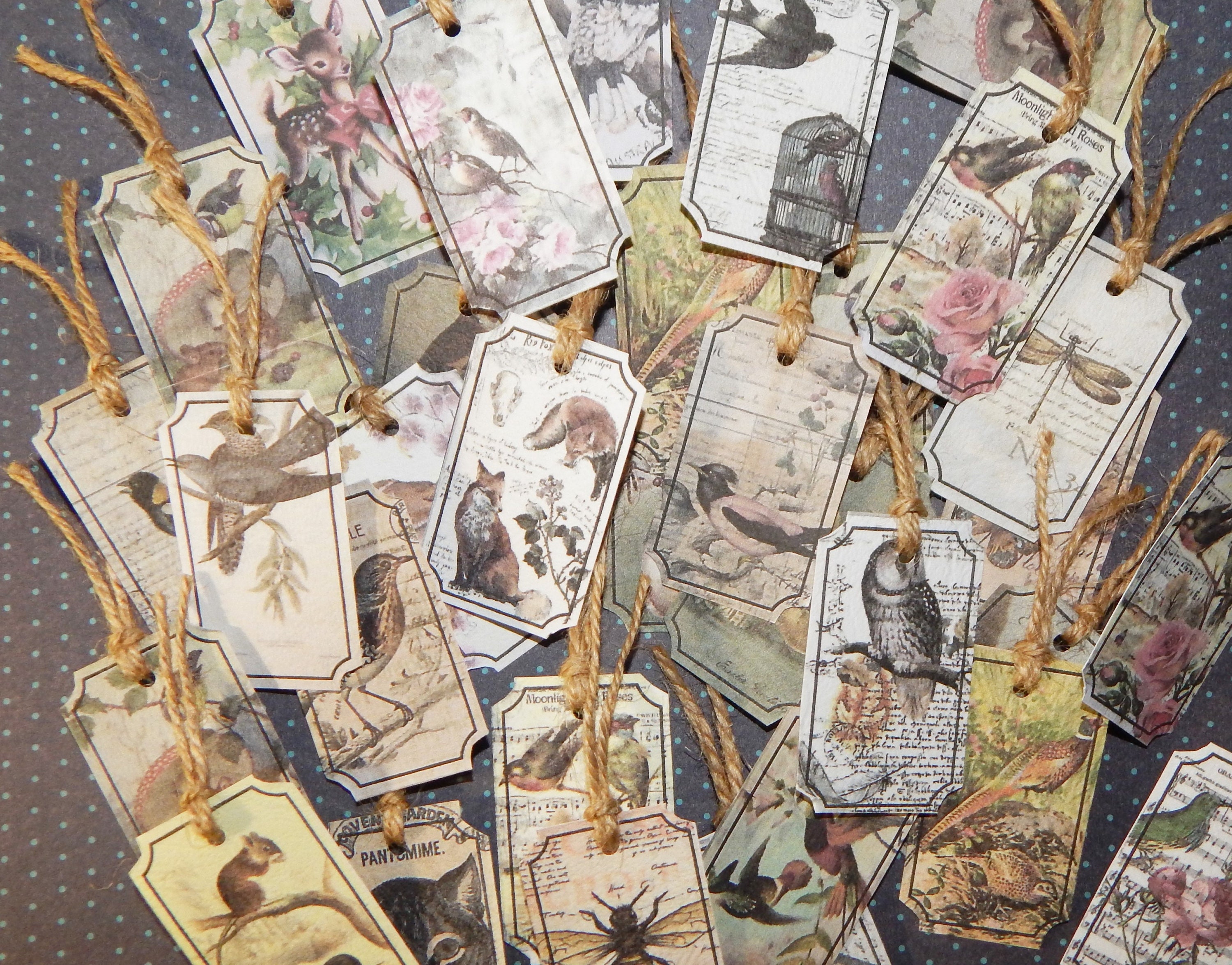 Tiny Ticket Tags PK6 Ephemera, Scrapbooking, Happy Mail, Snail Mail ...