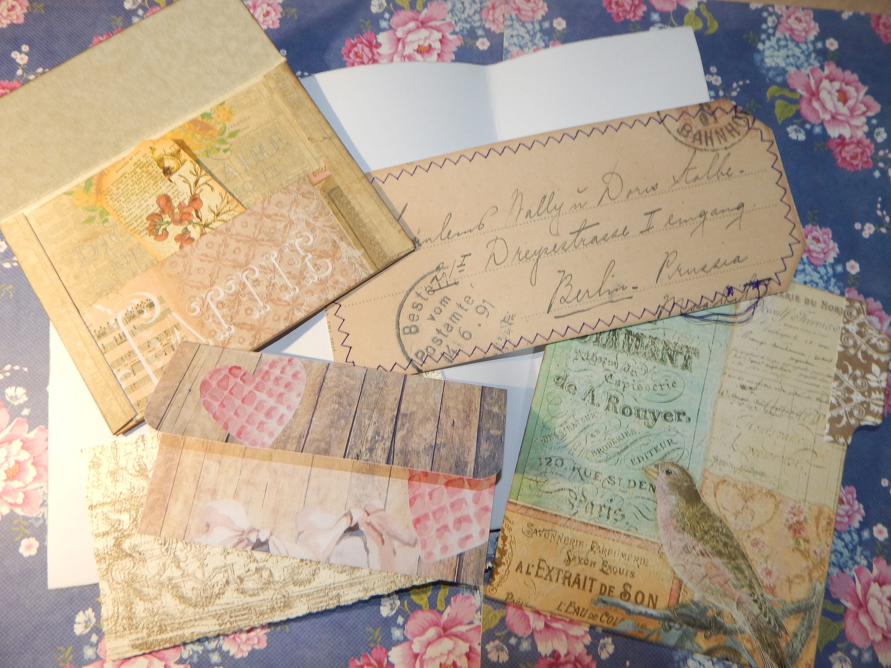 Selection of Folios, Envelope, Pockets Ruffle Strip Journaling ...