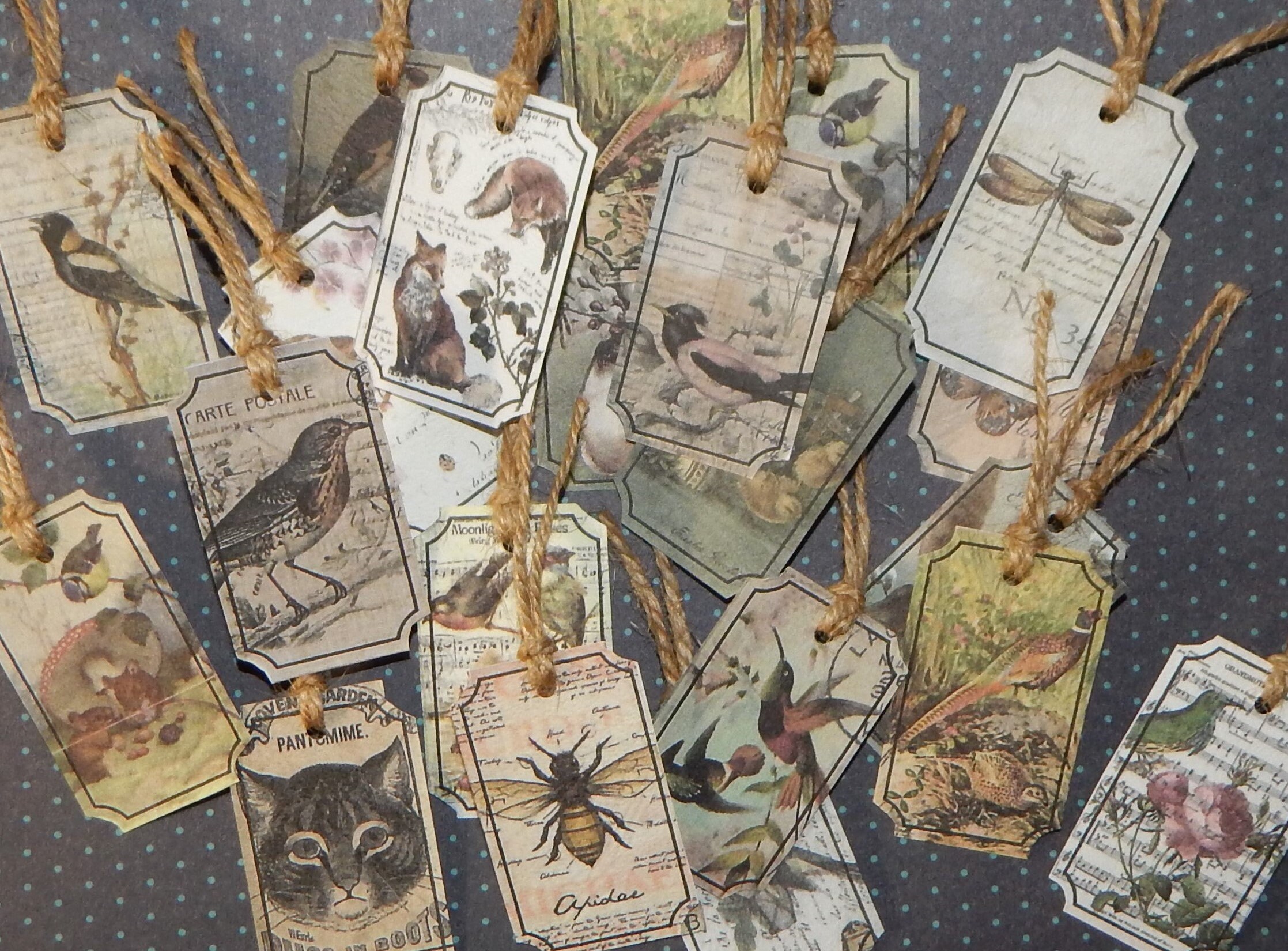 Tiny Ticket Tags PK6 Ephemera, Scrapbooking, Happy Mail, Snail Mail ...