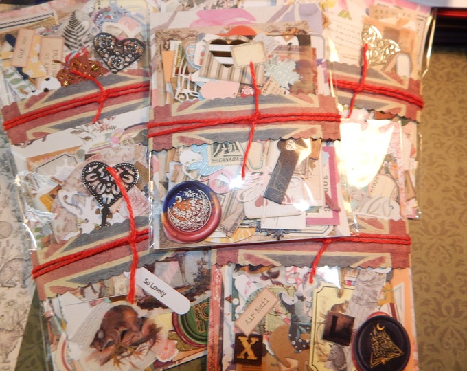 120+ Pack of Assorted Ephemera - Journalling, Card Making, Happy Mail ...