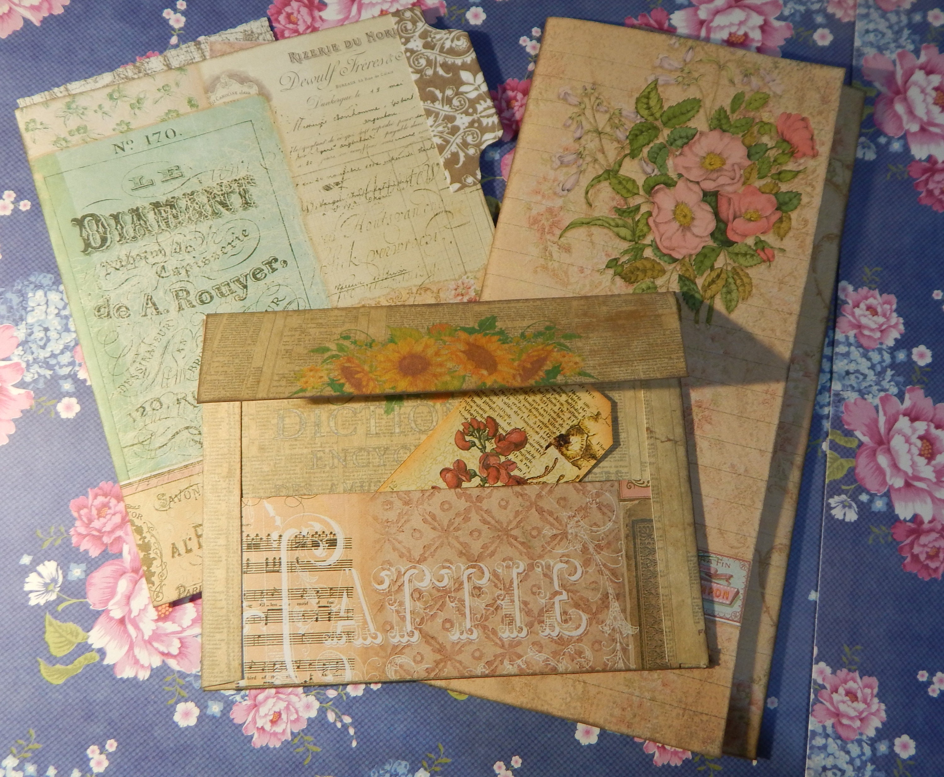 Selection of Folios, Envelope, Pockets Ruffle Strip Journaling ...
