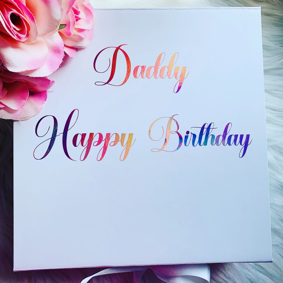 Customised Happy Birthday Custom Gift Box for her, Personalised hamper ...