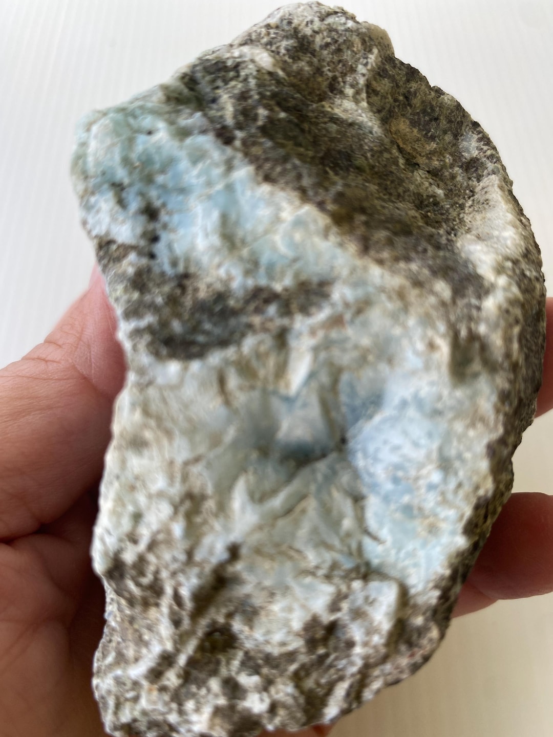 Larimar Non Polished Blue Gemstone From the Dominican Republic Raw and ...