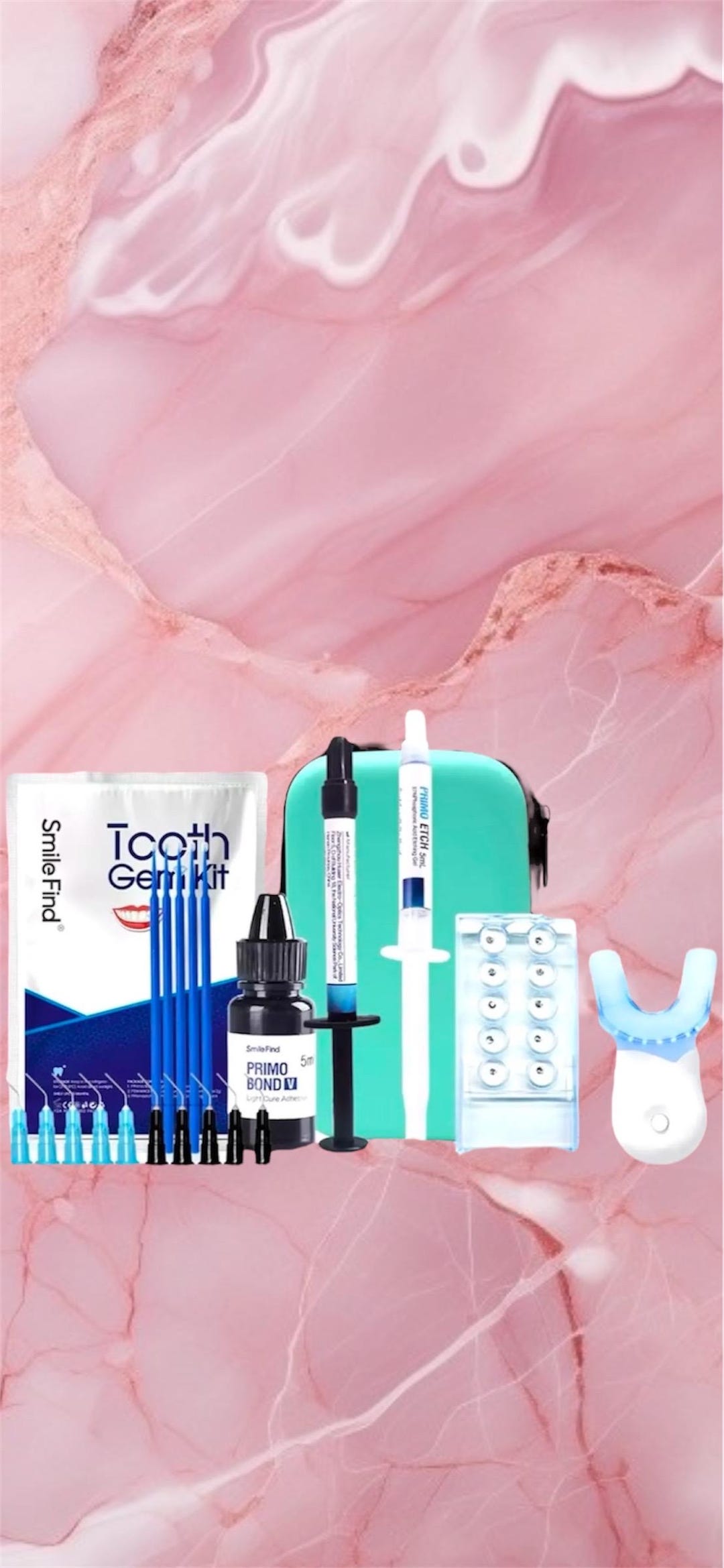 Professional Tooth Gem Kit - At-home Tooth Gemming Kit for Sparkling ...