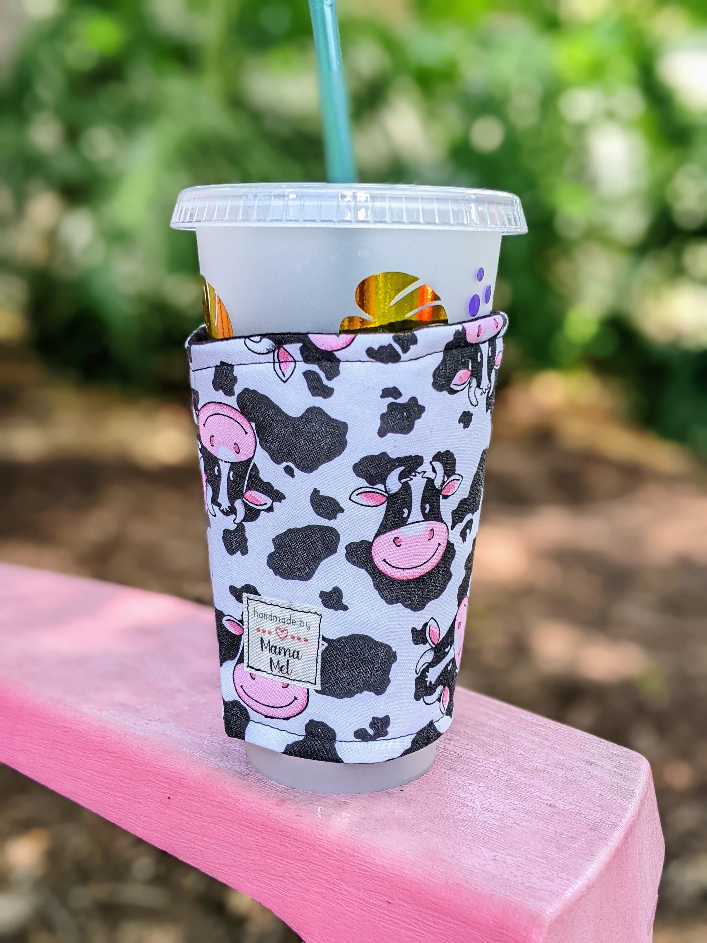 Drink Cozy 'cow Print' Drink Sleeve Can Sleeve - Etsy