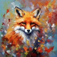 Fox Painting - Etsy