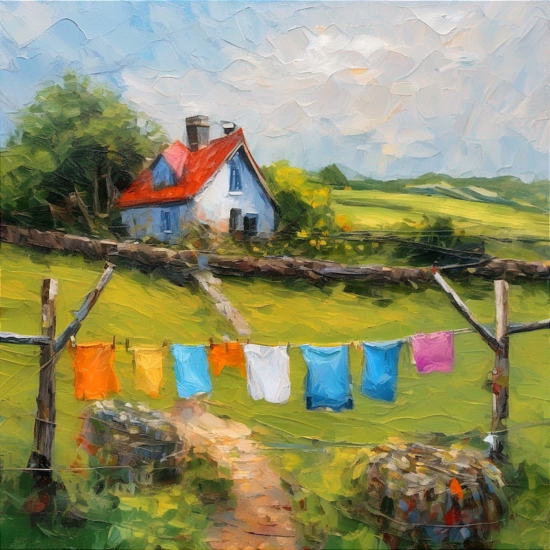 Laundry Painting - Etsy