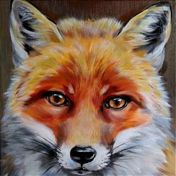 Fox Painting - Etsy