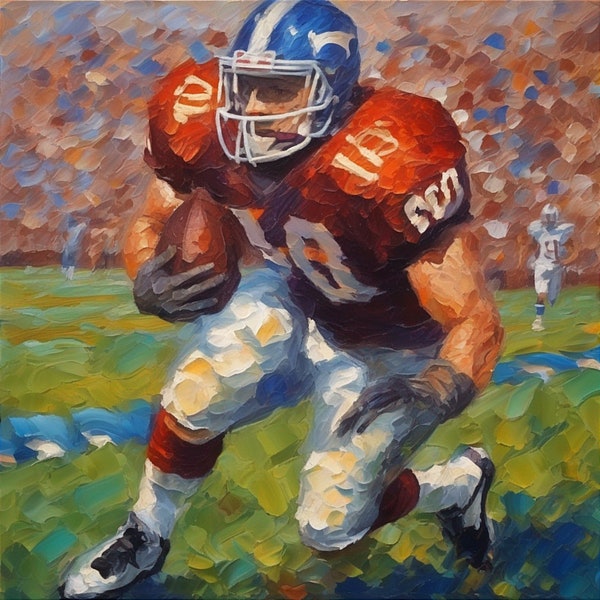 Soccer Players Painting - Etsy
