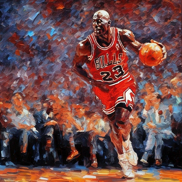Michael Jordan Oil Painting - Etsy