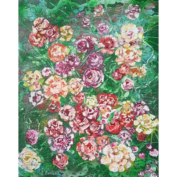 Abstract Rose Art - Etsy